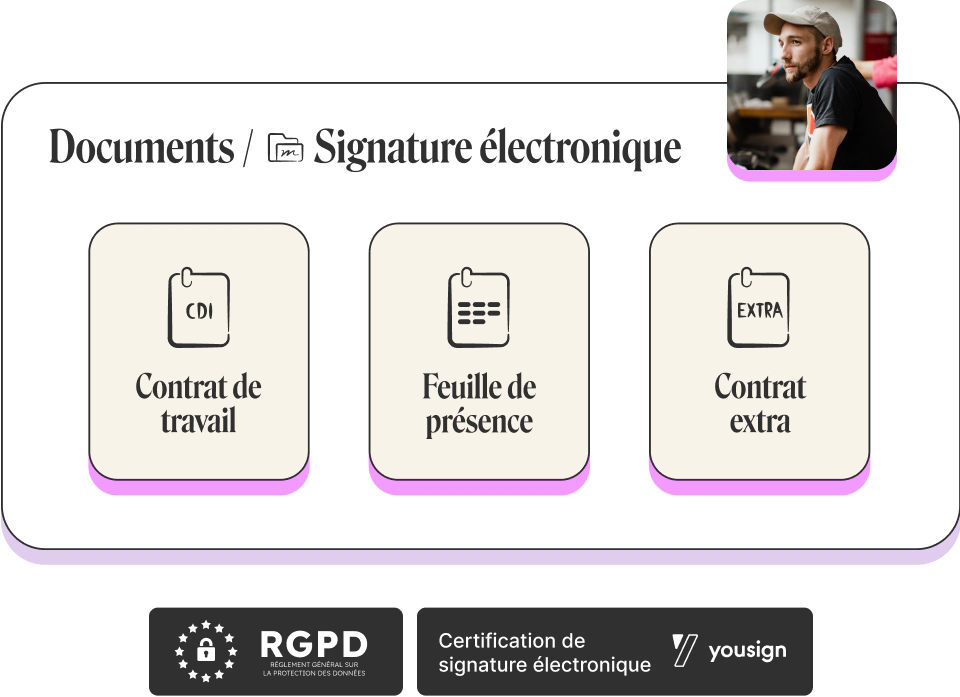 Signatures électroniques des documents RH | Combo